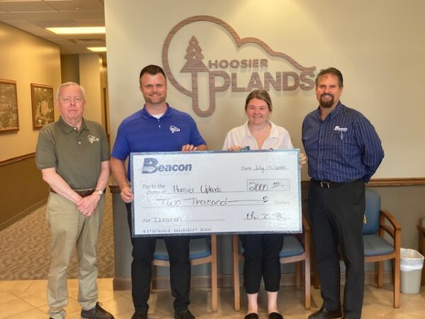 Beacon Credit Union donates $2,000 to Hoosier Uplands • Beacon Credit Union
